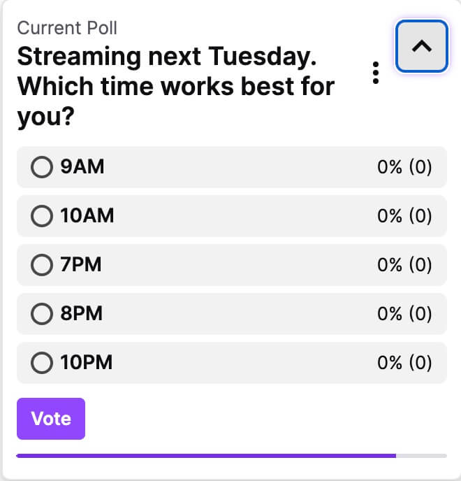 Polls Twitch Developers